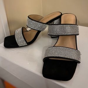 Rouge Helium | Shoes | Sparkling Square Hill Shoes | Poshmark